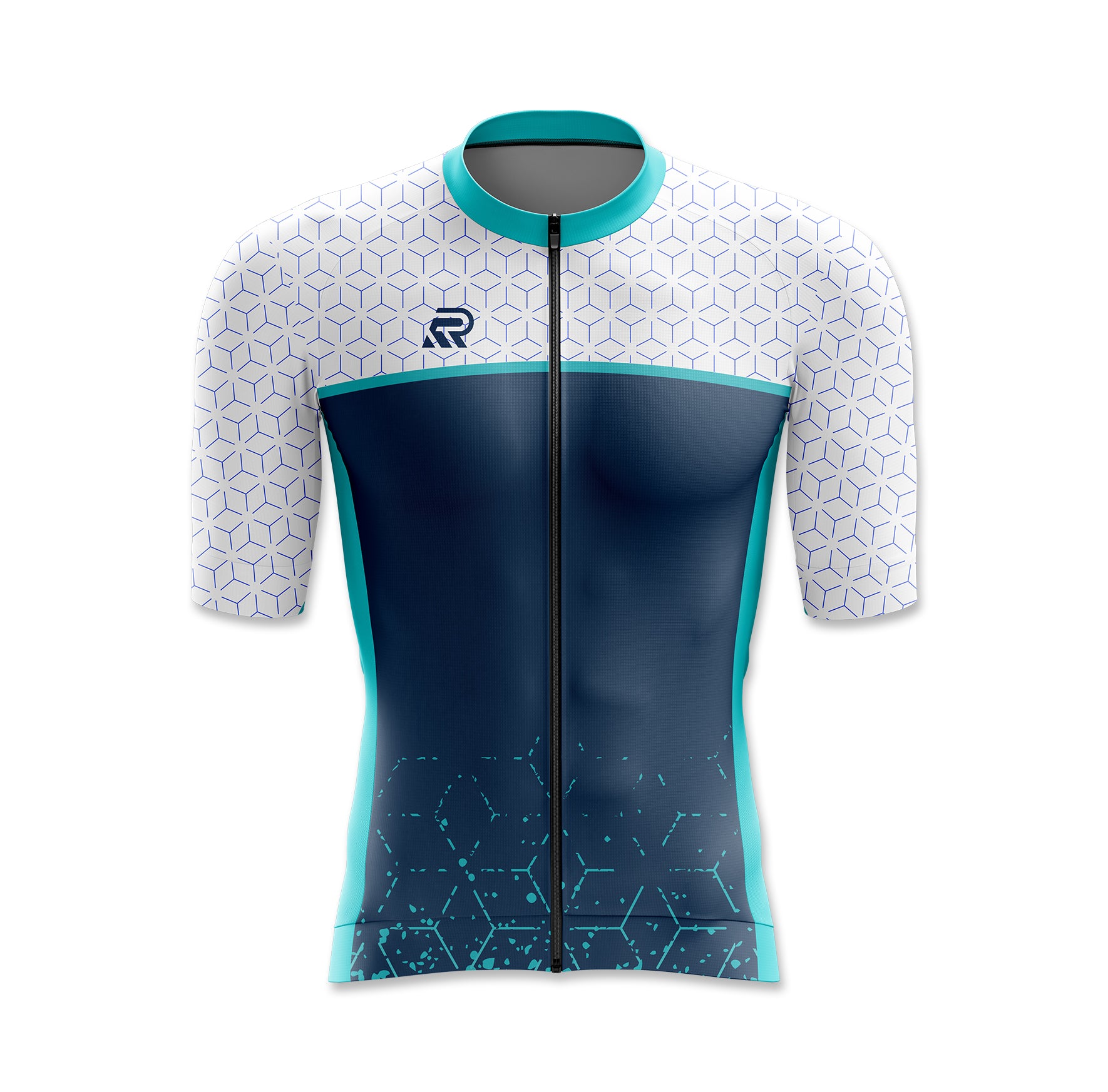 Diamond Pattern Hybrid Cycling Jersey